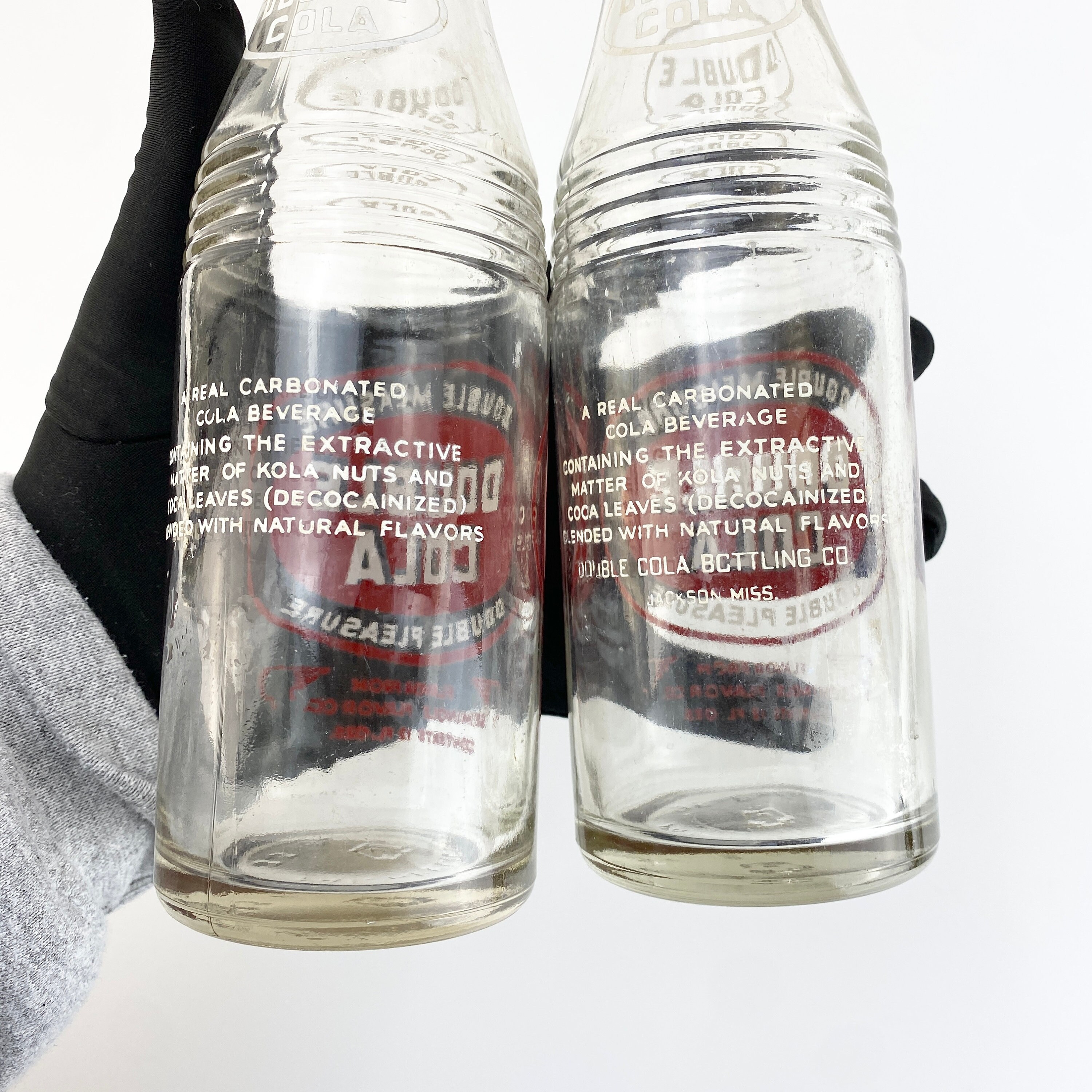 Vintage Double Cola Glass Soda Pop Bottle Double Measure Double ...