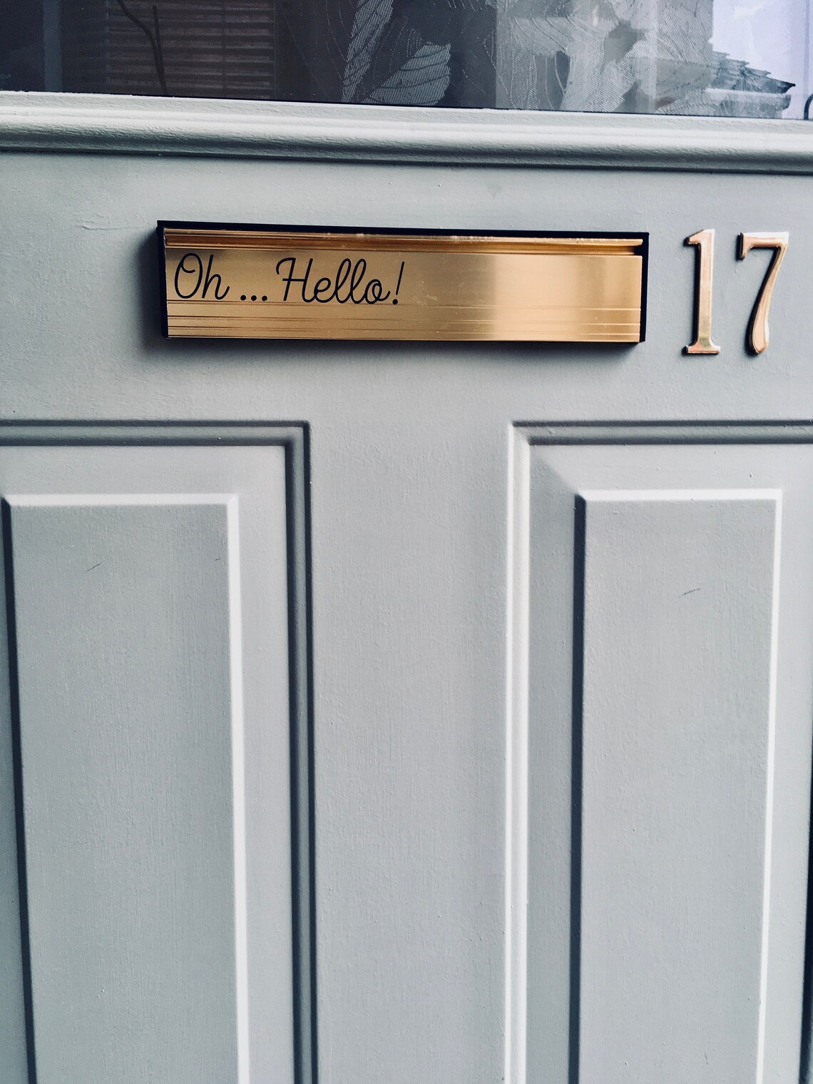 Oh... Hello Letterbox Vinyl Decal - Etsy UK