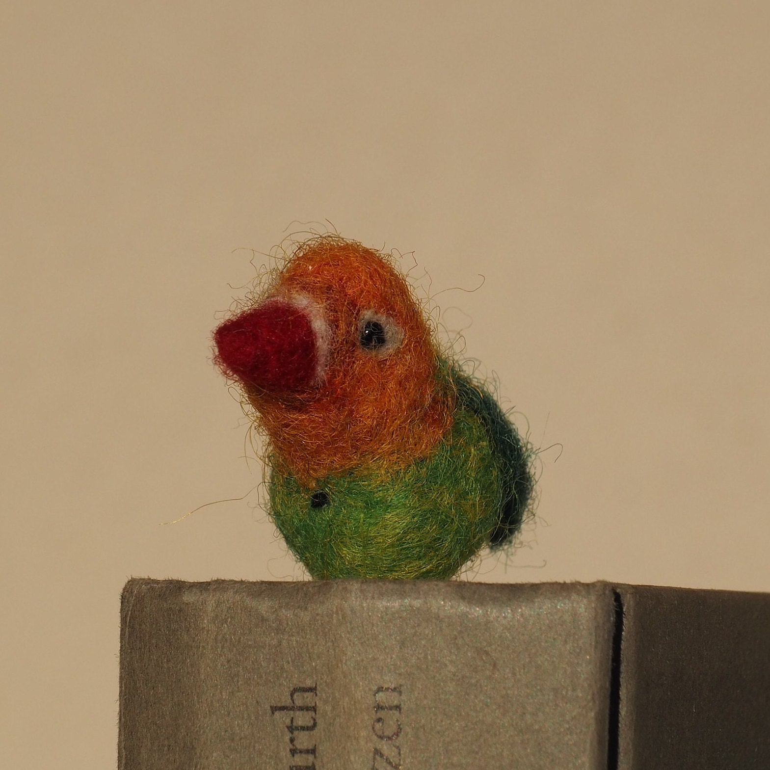 Parrot Bird Bookmark Handmade in Italy Made of Felted Wool - Etsy