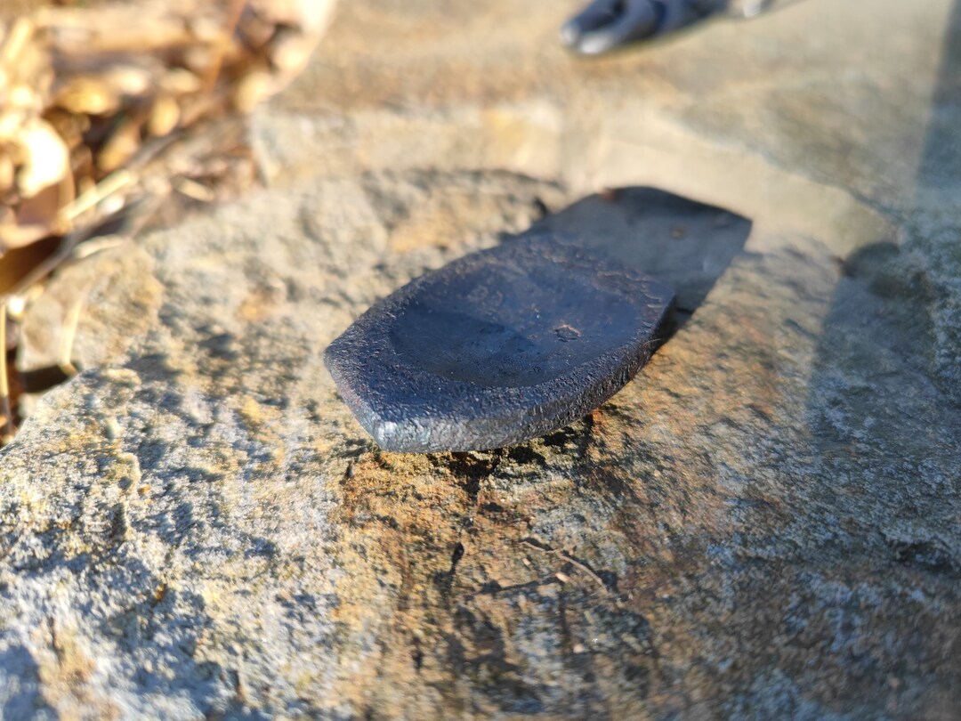 Hand Forged Steel "worry Stone" - Etsy