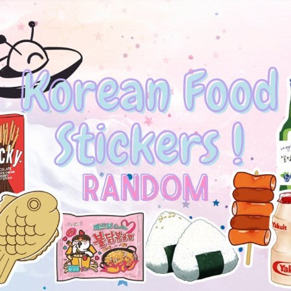 Cute Korean Food Stickers - Etsy