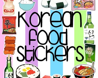 Cute Korean Food Stickers - Etsy