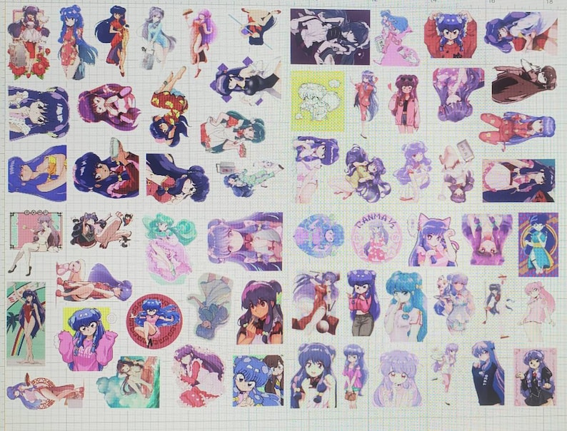 Classic Anime RANMA STICKERS Cute Stickers Funny Decals - Etsy