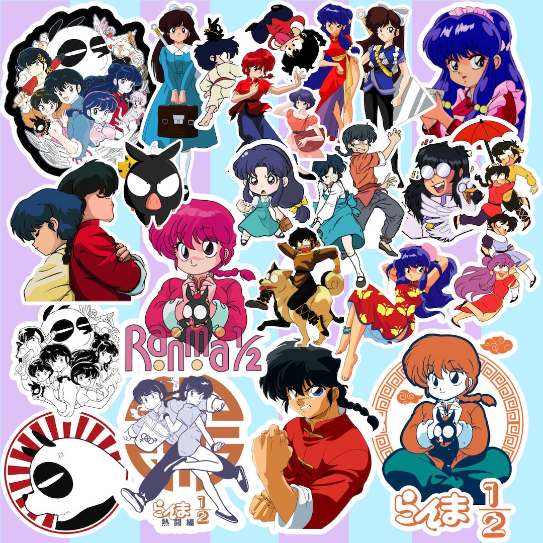 Classic Anime RANMA STICKERS!! Cute Stickers, Funny Decals, MacBook ...