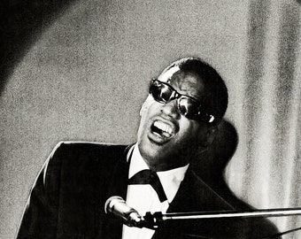 Ray Charles Music Poster - Etsy