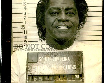 Mugshot James Brown - Etsy