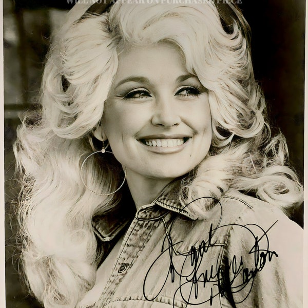 Dolly Parton Autograph - Etsy