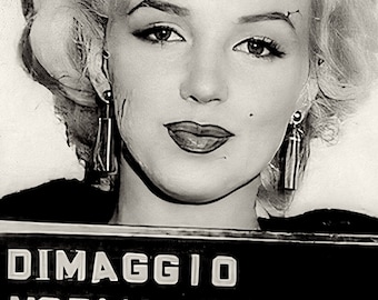 Marilyn Monroe Mugshot Print - Etsy