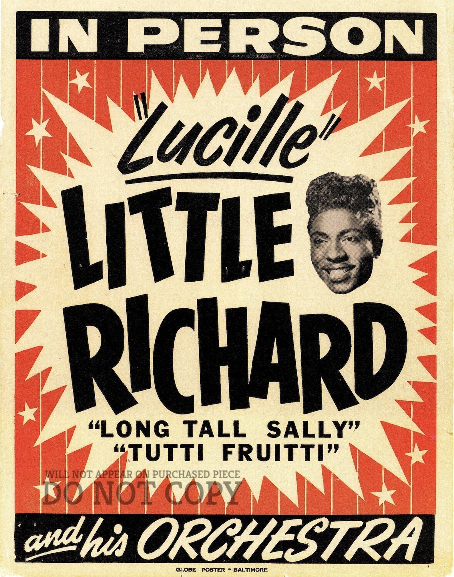Little Richard Vintage Concert Poster 8 X 10 Marvelous 1950s - Etsy