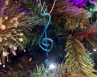 Treble Clef Ornament | Etsy