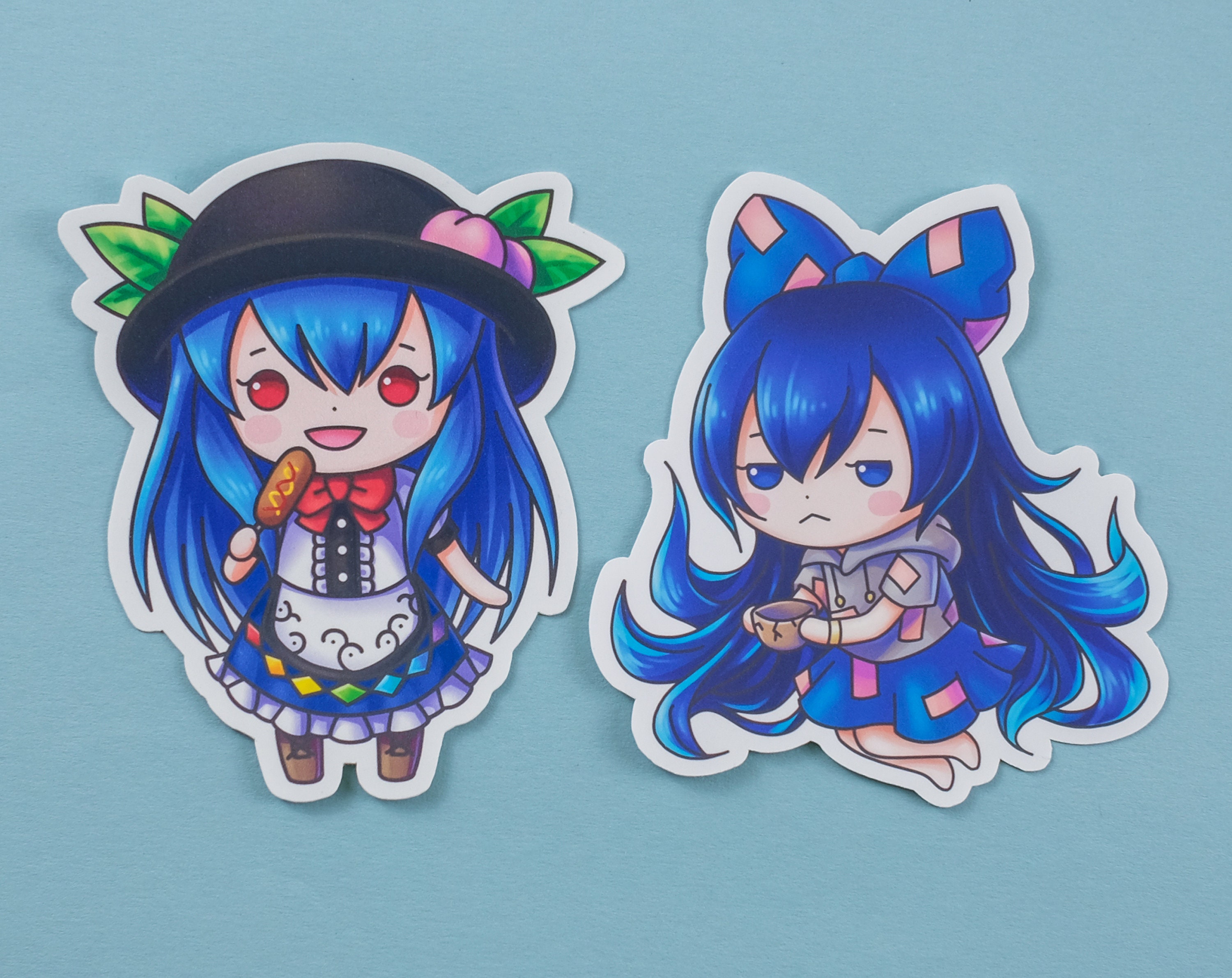 Touhou Project - Tenshi & Shion Stickers - Etsy