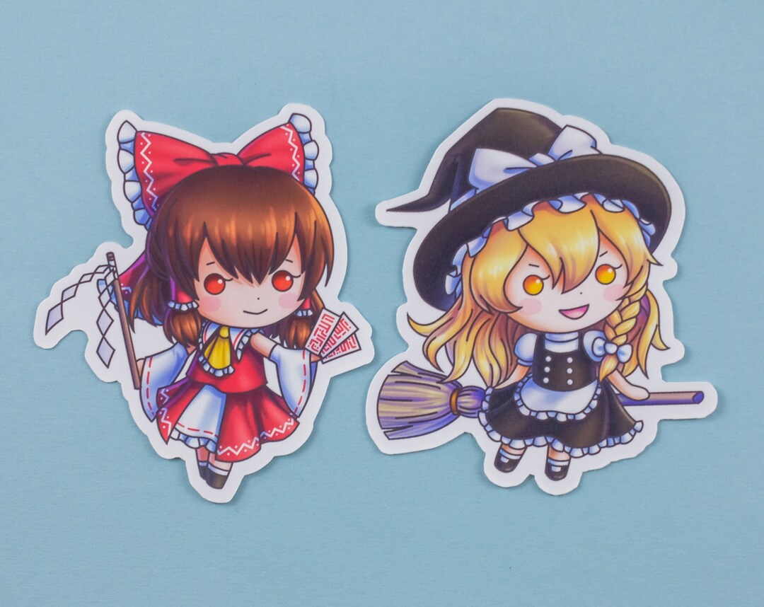 Touhou Project - Reimu & Marisa Stickers - Etsy