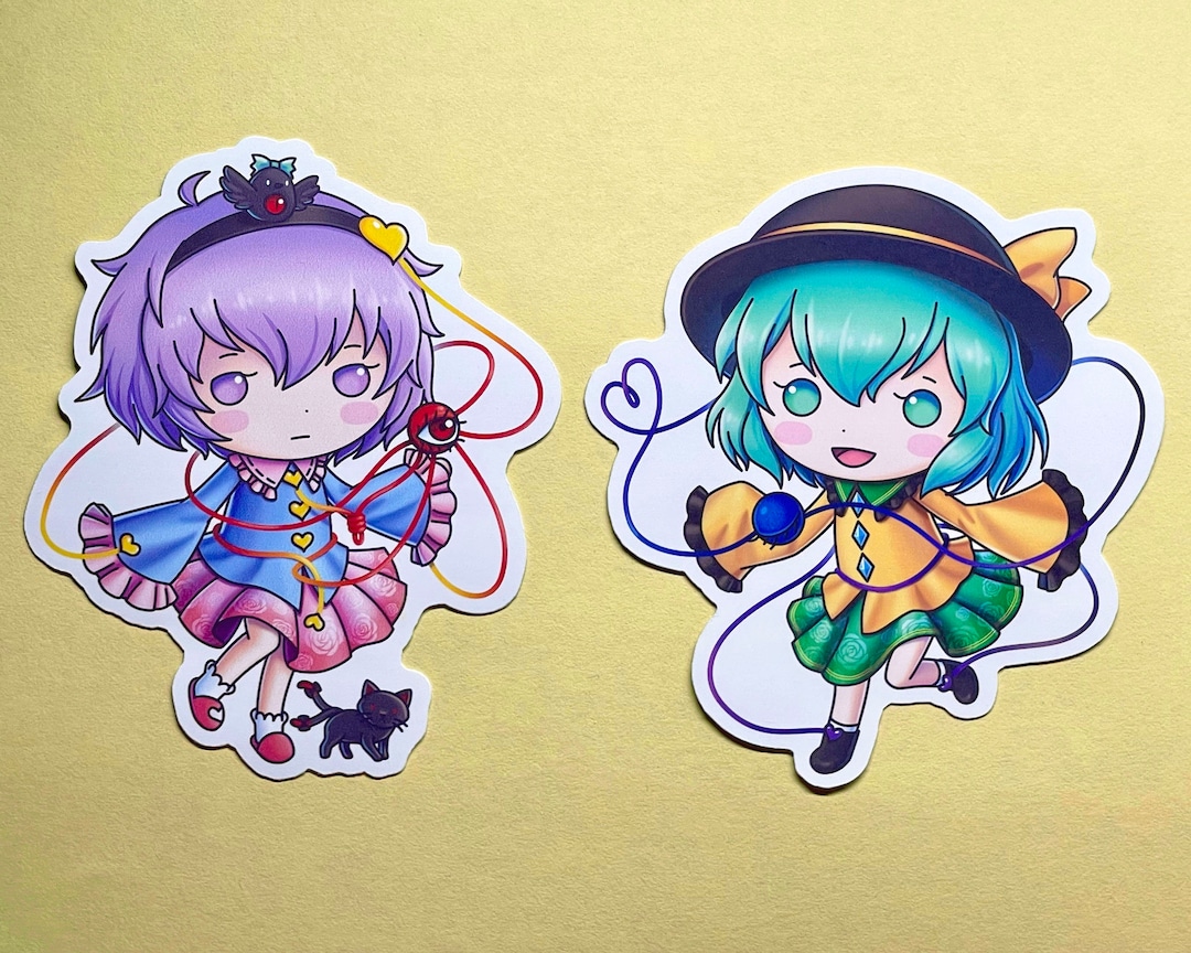 Touhou Project - Satori & Koishi Stickers - Etsy