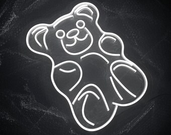 Teddy Bear Neon Sign - Etsy