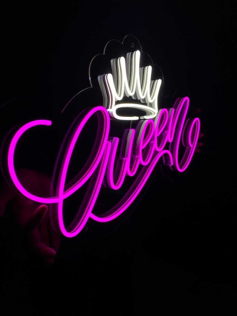Queen Neon Sign Custom Flex Neon Led for Home Animal Sign - Etsy