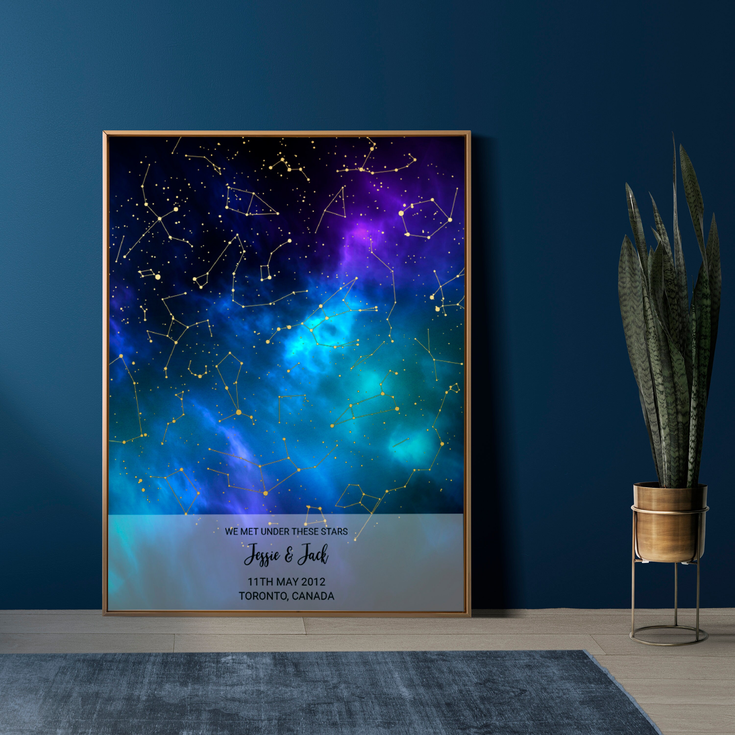 Star Map Personalized Digital Custom Star Map for Couples | Etsy