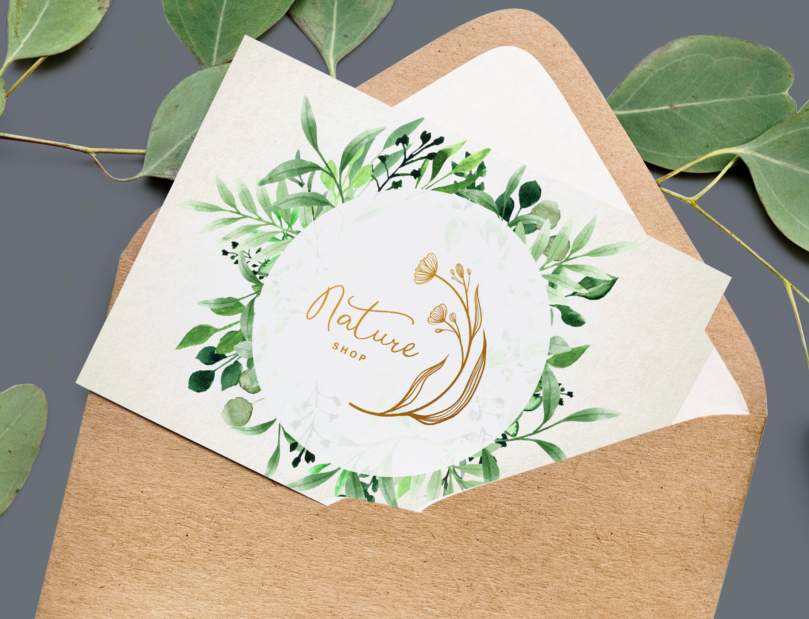 Greenery Clipart Watercolor Floral Greenery Png Leaves - Etsy