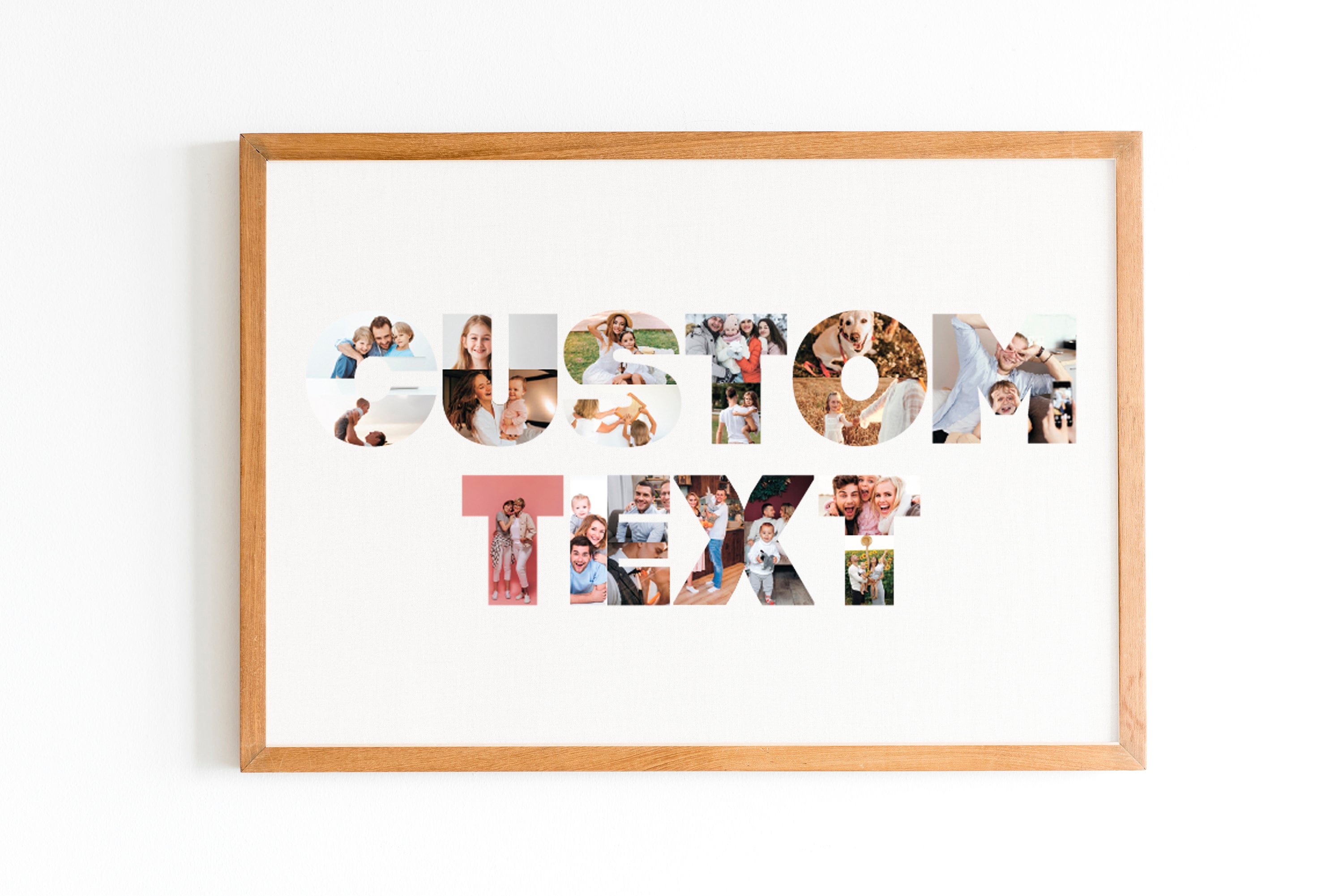 Custom Photo Collage Name Photo Collage Word Photo Collage - Etsy