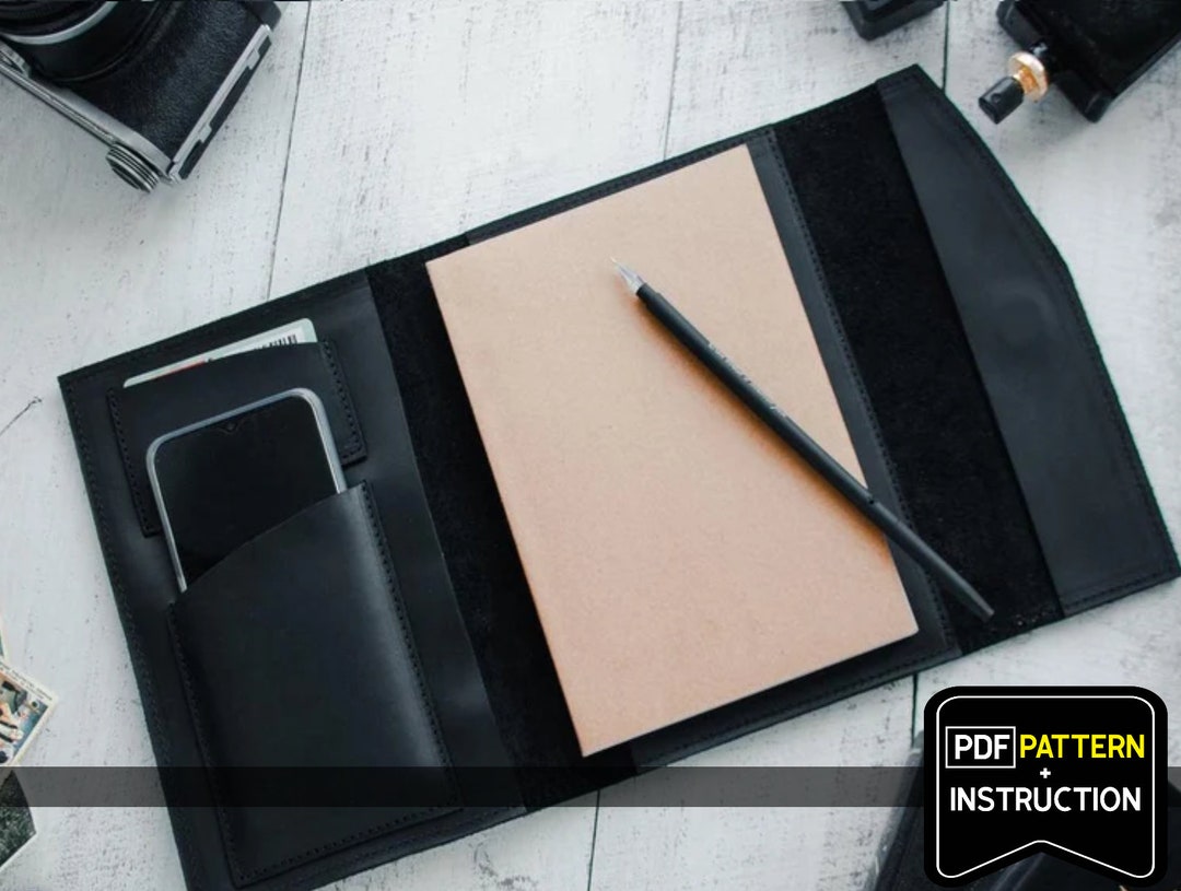 Notebook Cover Pdf, Notebook Cover Pattern, Leather Notebook Cover ...