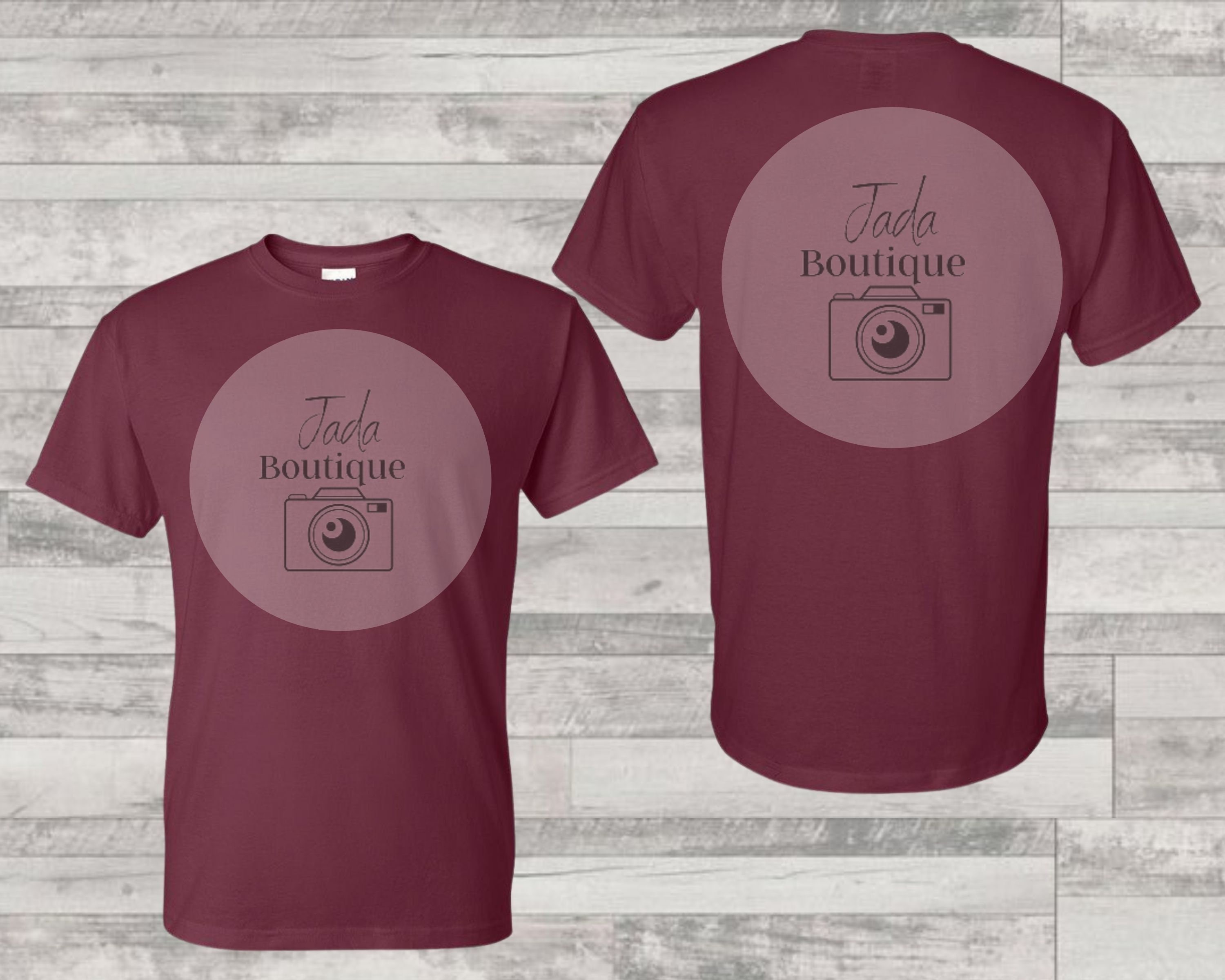 Maroon T-shirt Mockup: Front & Back, Unisex (digital Download) - Etsy