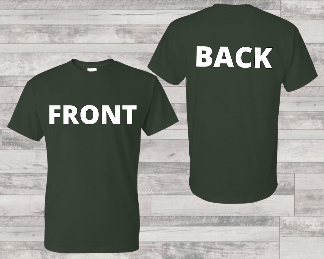Forest Green T Shirt Template