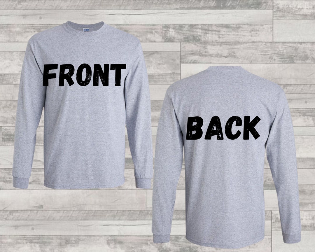 Sport Grey Long Sleeve Tee Mockup: Front & Back (digital Download) - Etsy