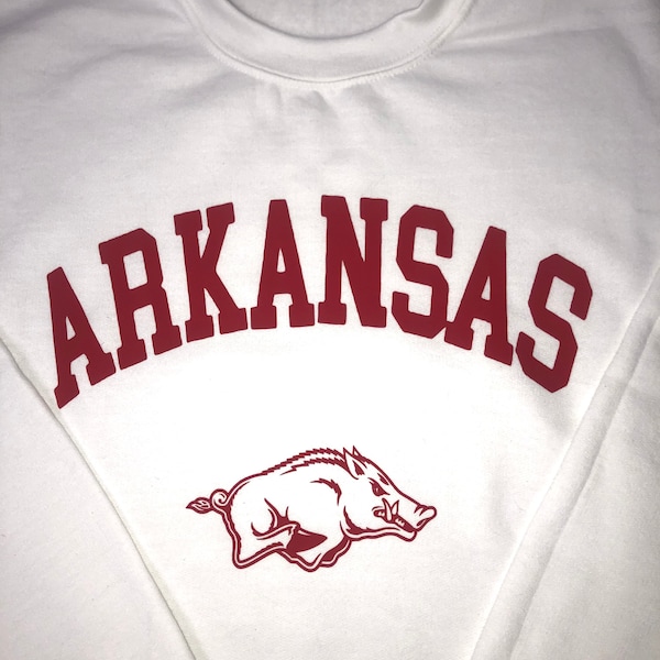 University of Arkansas Razorbacks Sweatshirt - Etsy