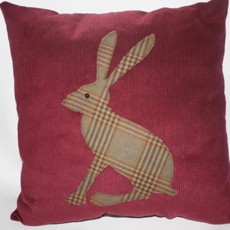 Hare Cushion - Etsy UK