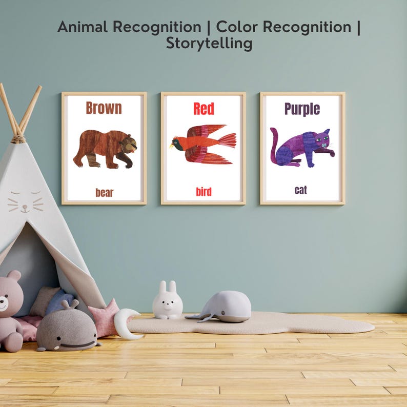 Brown Bear Animal Posters: Homeschool Classroom Decor (PDF & PNG ...
