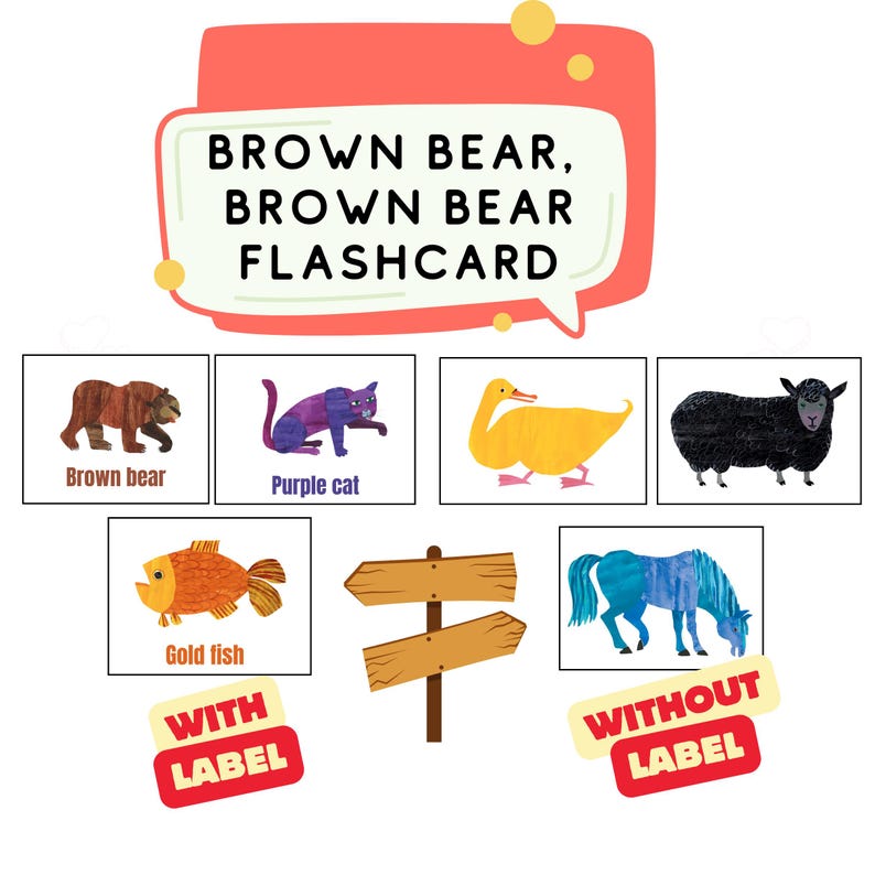 Brown Bear Brown Bear What Do You See? Printable Flashcards ...