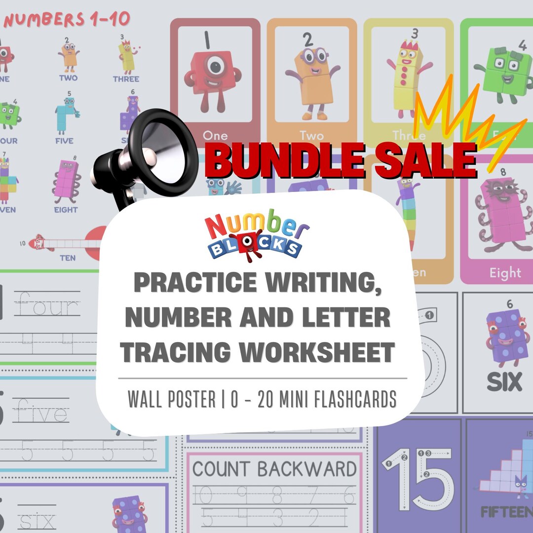 Numberblocks Summer Activity Busy Book Bundle | Preschool Math ...