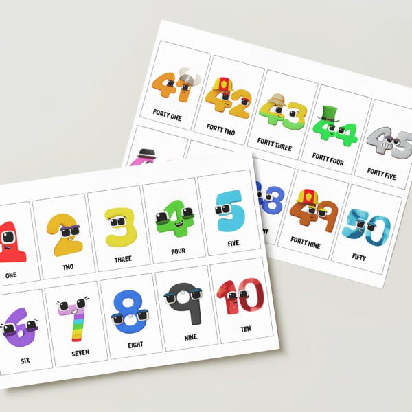 Wonderland Number Toys - Etsy