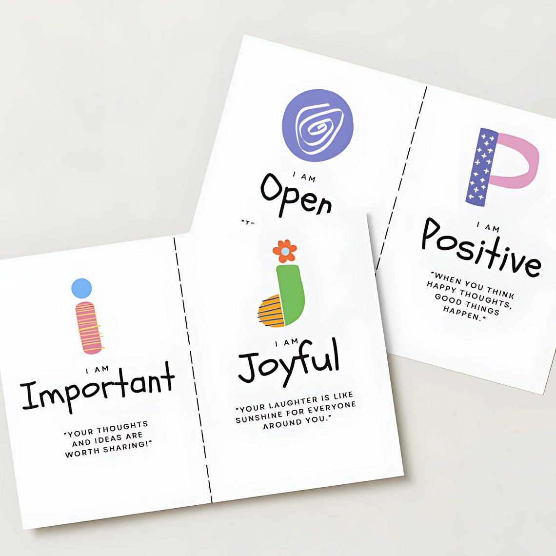 ABC Affirmation Cards for Kids | Positive Affirmations Toddlers | Daily ...