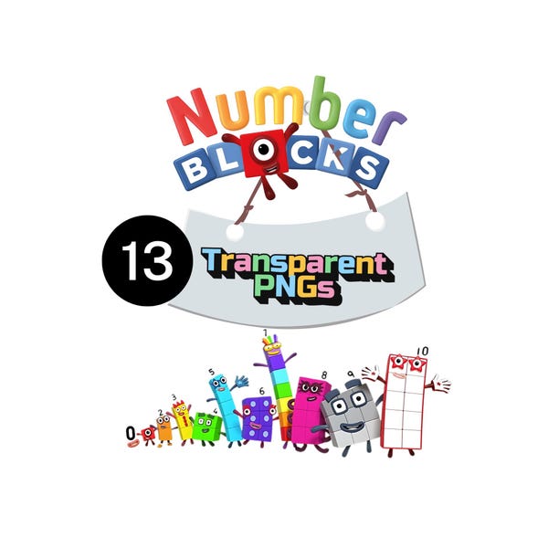 Numberblocks Png - Etsy