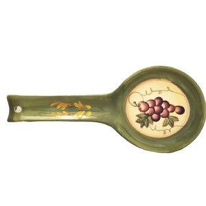 Hand Painted Tuscany Wine Grapes, Spoon Rest - Etsy