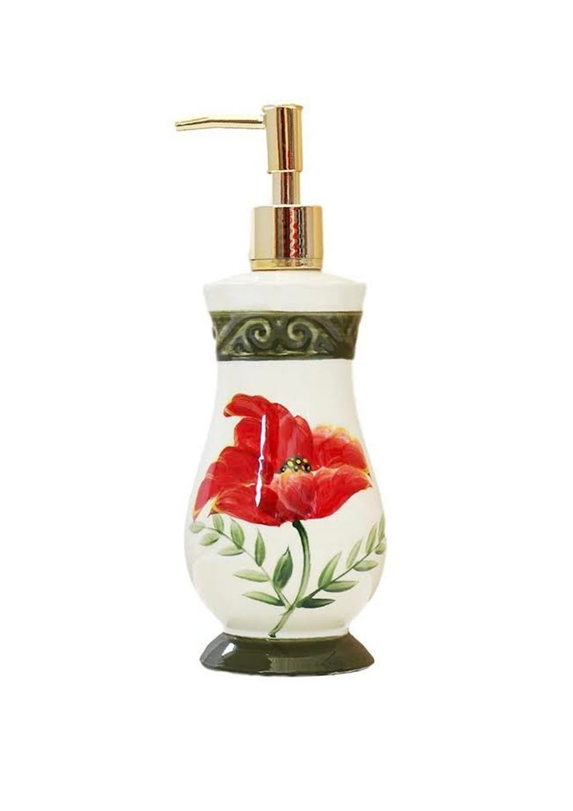 Floral Poppy Lotion Dispenser - Etsy