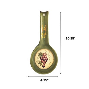 Hand Painted Tuscany Wine Grapes, Spoon Rest - Etsy