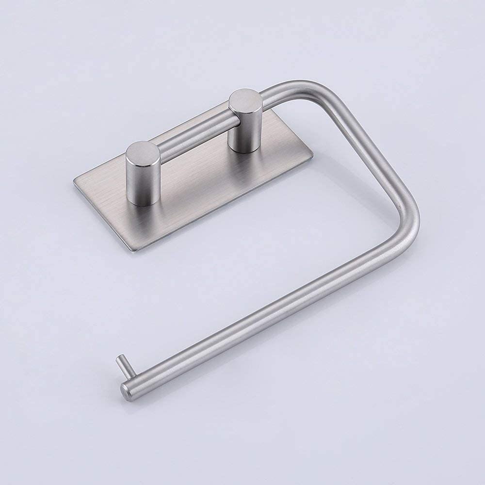 Toilet Roll Holder Self Adhesive Toilet Tissue Paper Dispenser Stick on ...