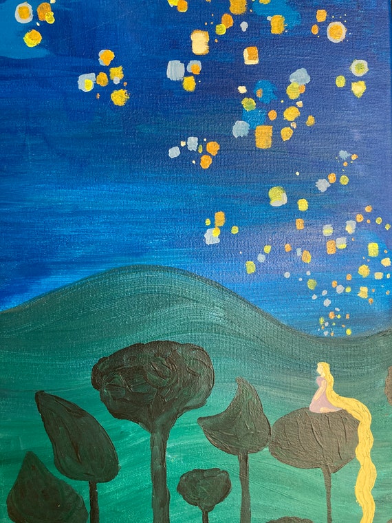 Rapunzel Lantern Painting