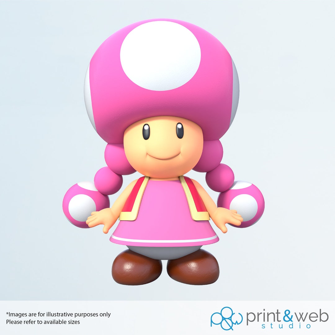 Super Mario Toadette Wall Sticker Decal Bedroom Vinyl Kids - Etsy UK