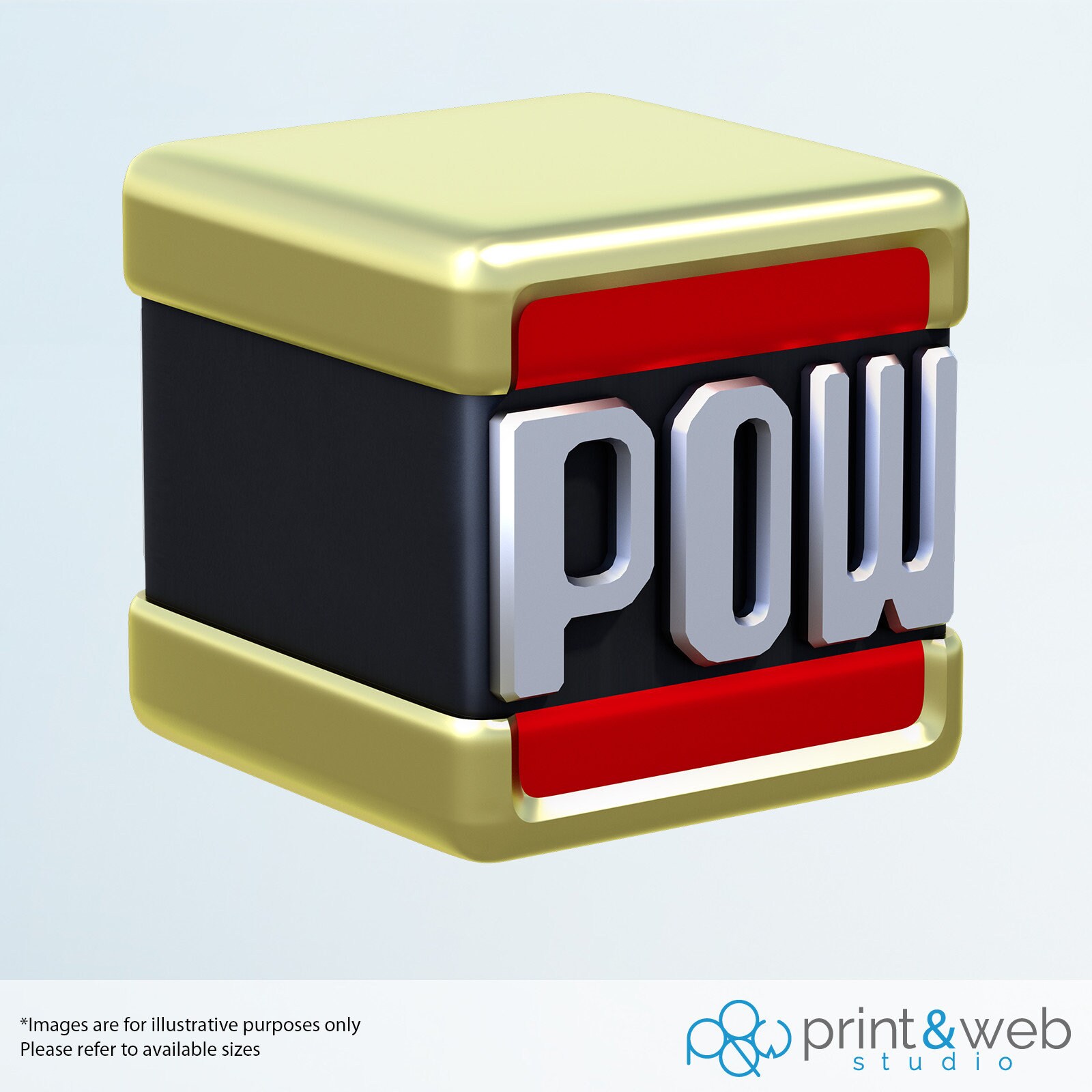 POW Block Super Mario Wall Sticker Decal Bedroom Vinyl Kids - Etsy UK