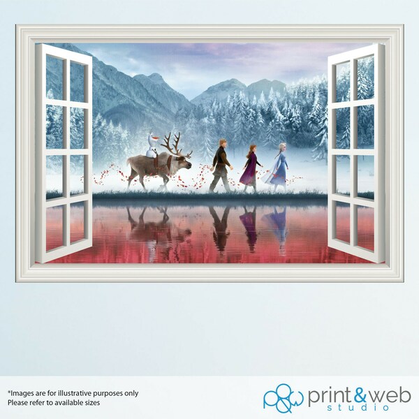 Frozen Wall Decal - Etsy UK