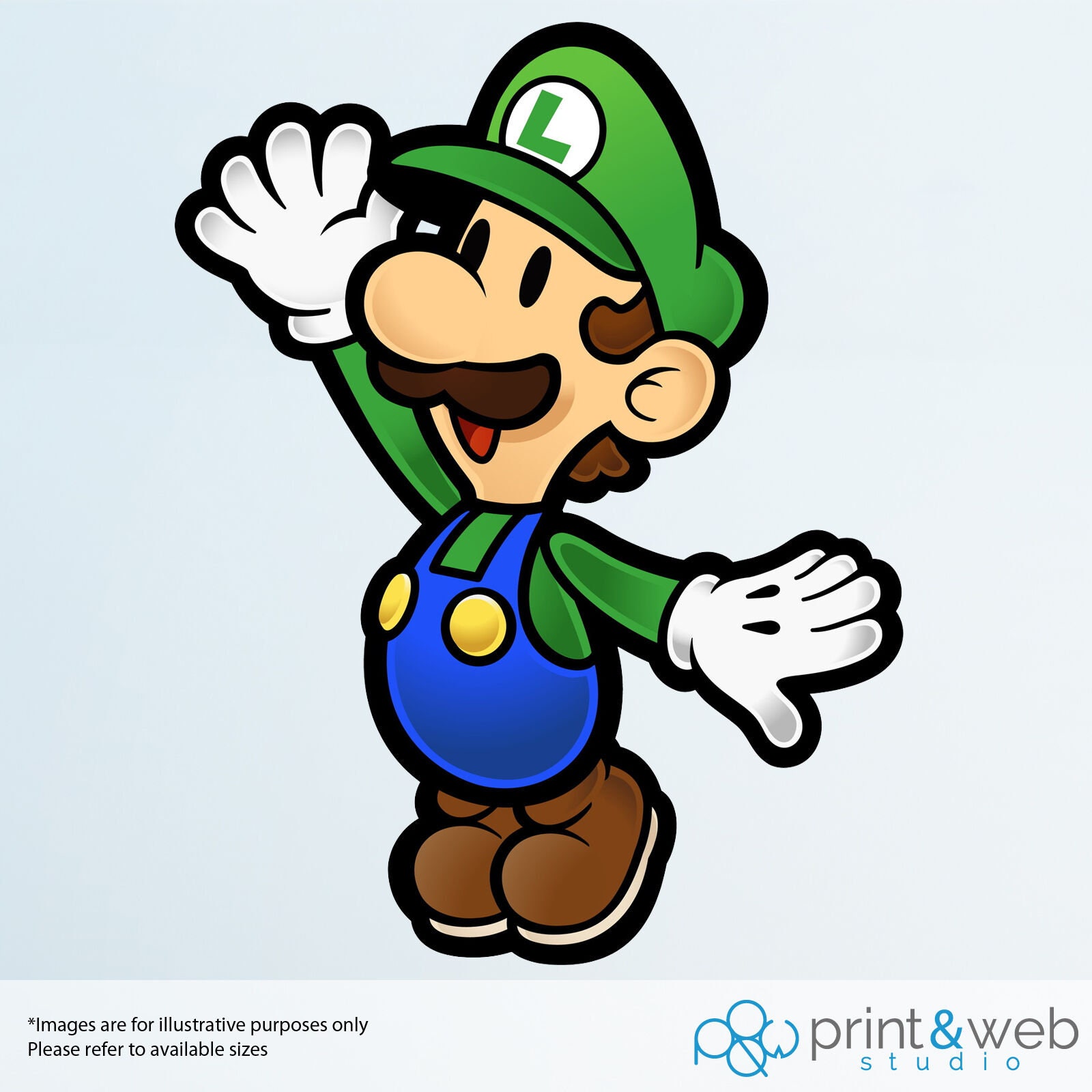 Paper Luigi Jumping
