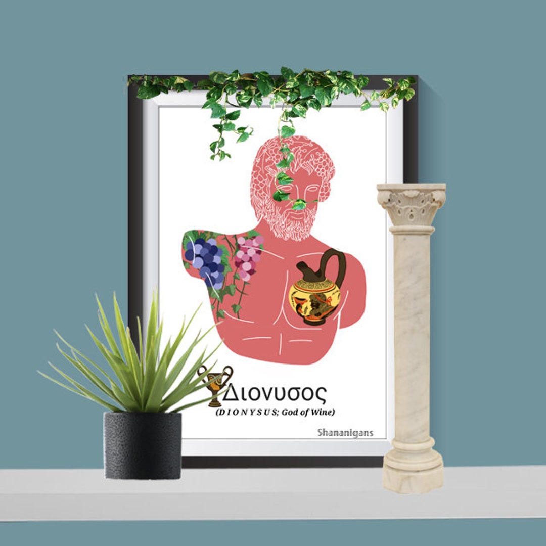 Downloadable Greek Mythology Inspired Dionysus Print - Etsy