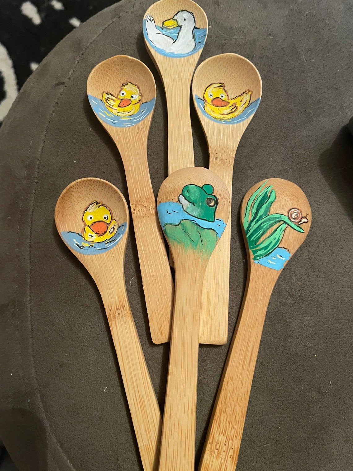 5 Little Ducks Singing Spoons - Etsy UK