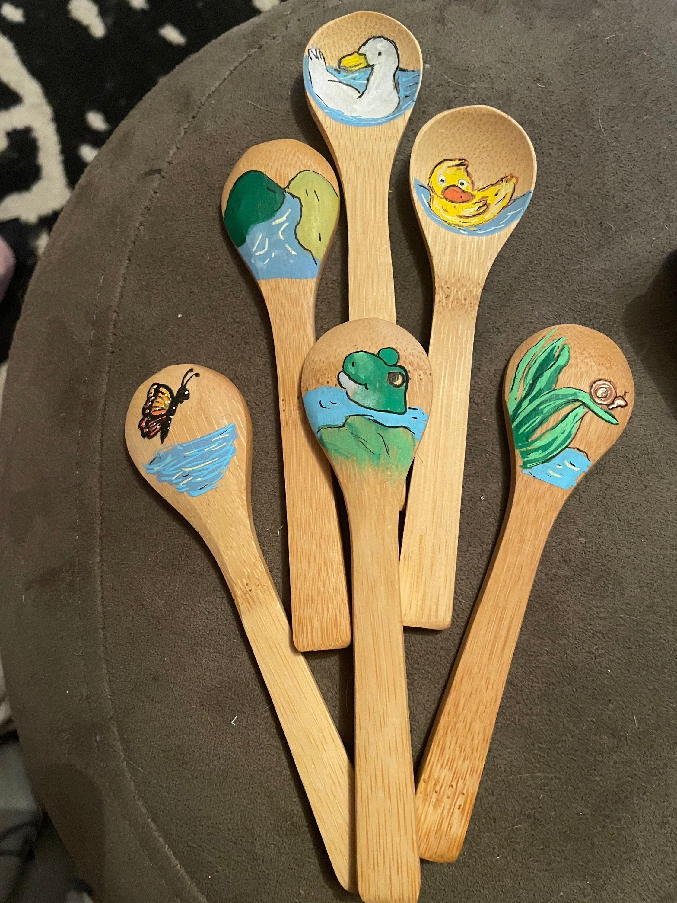 5 Little Ducks Singing Spoons - Etsy UK