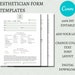 6 Page Client Health History Skin Analysis Facial Massage - Etsy Canada