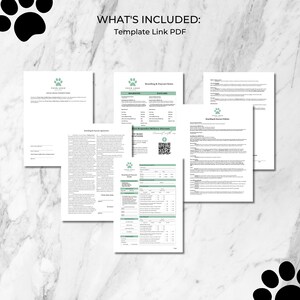 Dog Boarding Daycare Intake Form and Contract Agreement, Policies ...