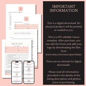 Spray Tan Consent Form Editable Spray Tan Pre-care Aftercare Printable ...