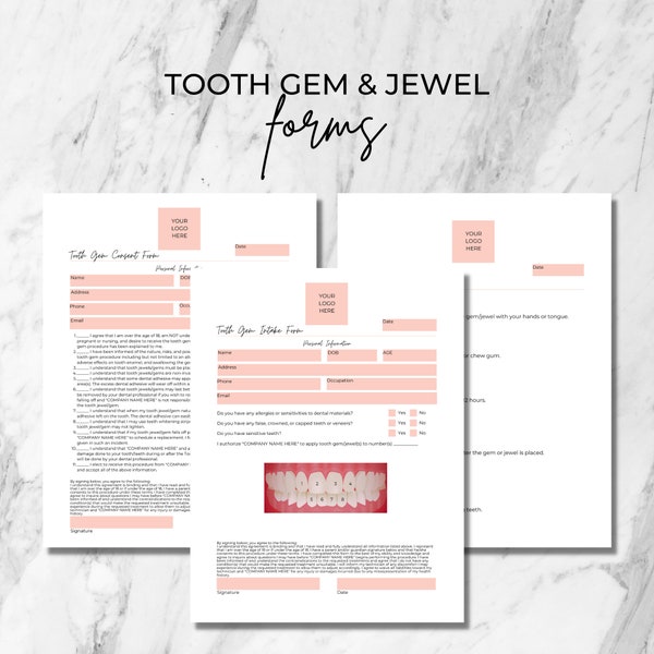 Tooth Gem Intake Form - Etsy
